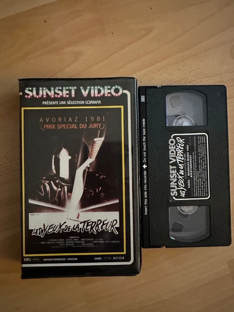 VHS / CASSETTE VIDEO - ORIGINALE LES YEUX DE LA TERREUR 1ère édition sunset EUR 15,00 - PicClick FR