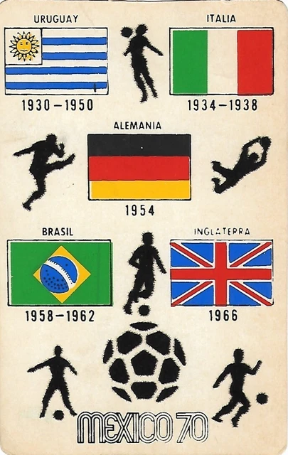 CARTOLINA MEXICO 70 N° 2 Campeones Mundiales-1970 EUR 20,00 - PicClick IT