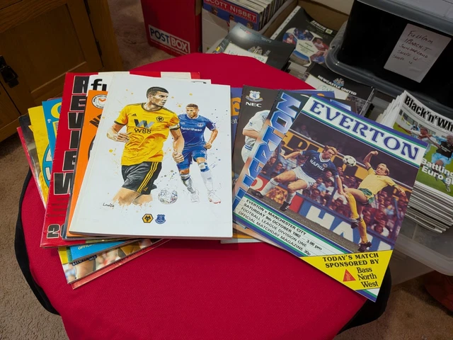 EVERTON HOME & Away Football Programme Collection (Bulk Lot 1) All ...