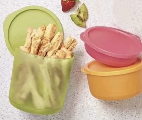 TUPPERWARE SET TROPICAL Rounds Modular Stacking Storage Containers NEW ...
