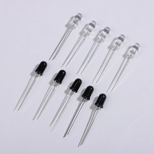 10PCS/10PAIRS 5MM 940NM LEDs Infrared Emitter And IR Receiver Diode Diodes $4.54 - PicClick AU