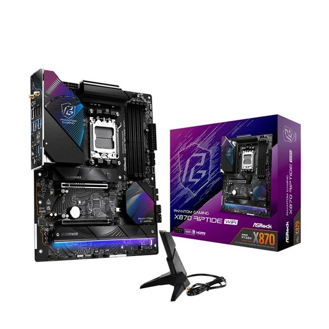 ASROCK X870 RIPTIDE WIFI AMD X870 Socket AM5 ATX £253.15 - PicClick UK
