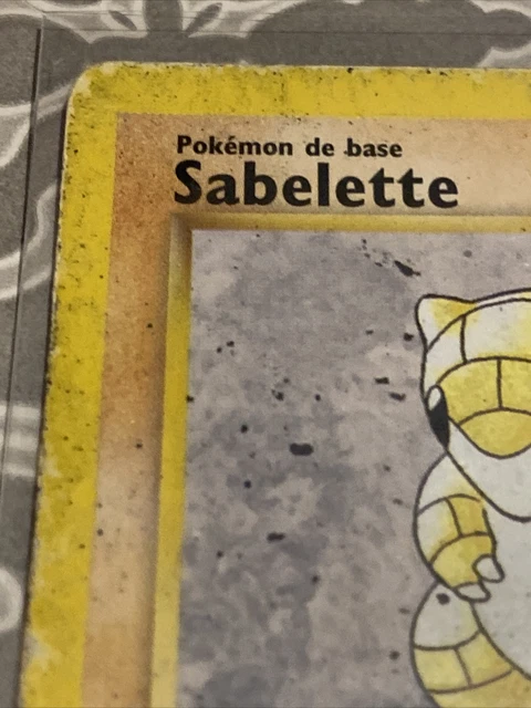 CARTE POKÉMON ANCIENNE Sabelette 40 pv 62/102 bien voir photos dans son ...