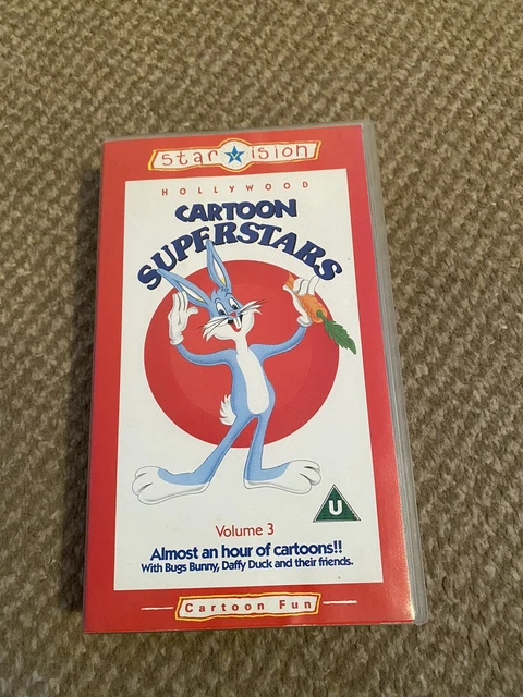 VHS CARTOON SUPERSTARS Bugs Bunny Daffy Duck Etc !!!!! £5.91 - PicClick UK