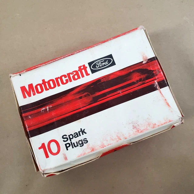 MOTORCRAFT BSF82 SPARK Plugs – Box of 10 Vintage Ford Service Parts $25 ...