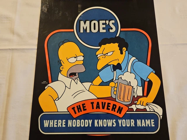 THE SIMPSONS MOES Tavern Metal Sign £9.95 - PicClick UK