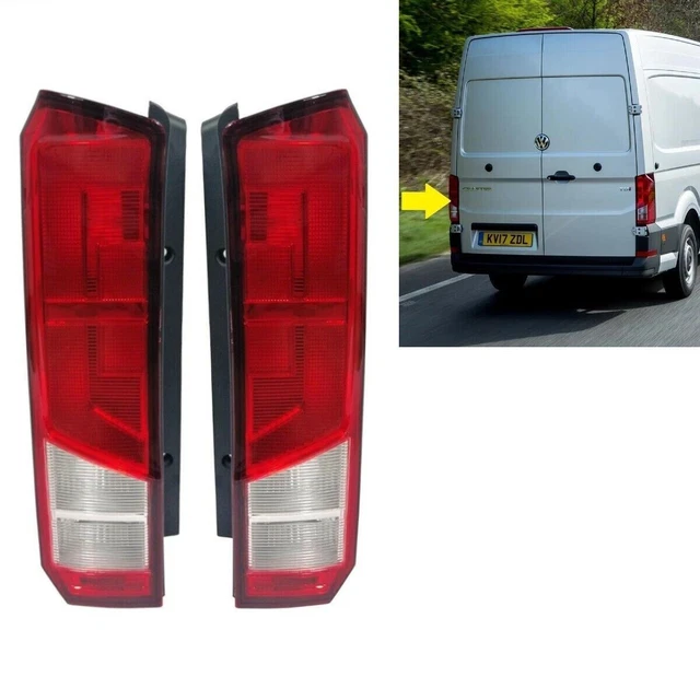 VW CRAFTER 2017 Onward Pair of Rear Back Tail Light Lamp Lens Right ...