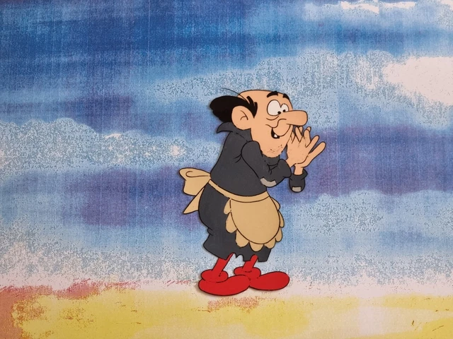 HANNA BARBERA GARGAMEL Original 1980s TV SMURFS Animation Art ...