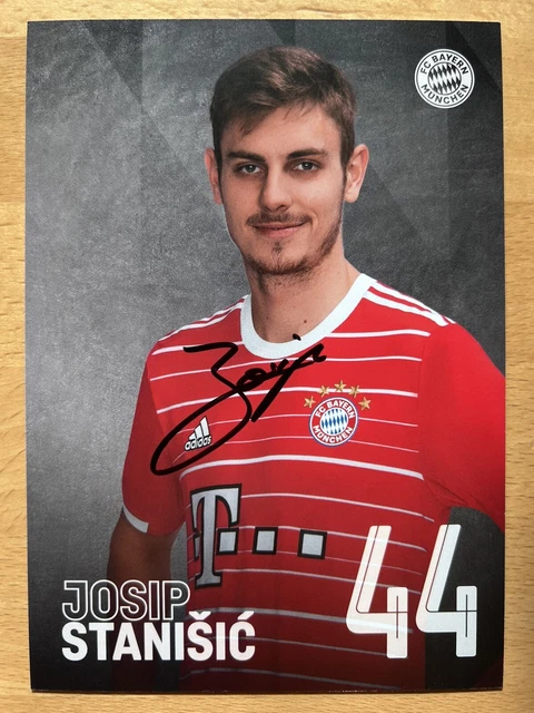 JOSIP STANISIC AK FC Bayern Monaco 2022-23 Autografo Originale Firmato ...