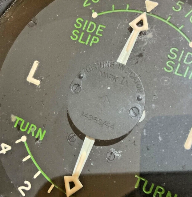 VINTAGE WW2 RAF Aircraft Turn And Slip Indicator Mk1A - 6A/1302 £195.00 ...