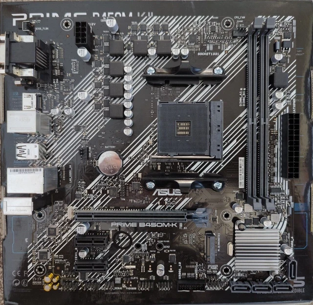 ASUS PRIME B450M-K Ii Amd Am4 Ddr4 Matx Motherboard £45.00 - PicClick UK
