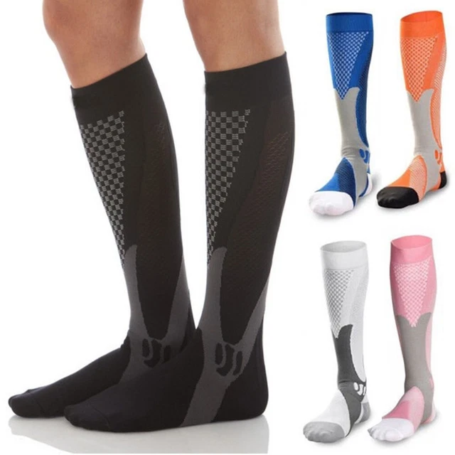 BAS DE COMPRESSION Mollet Tibia Jambe Bretelle Fitness Course Médical ...