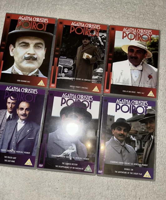 AGATHA CHRISTIE POIROT Collection Dvd Bundle X 6 Region 2 Set Detective ...