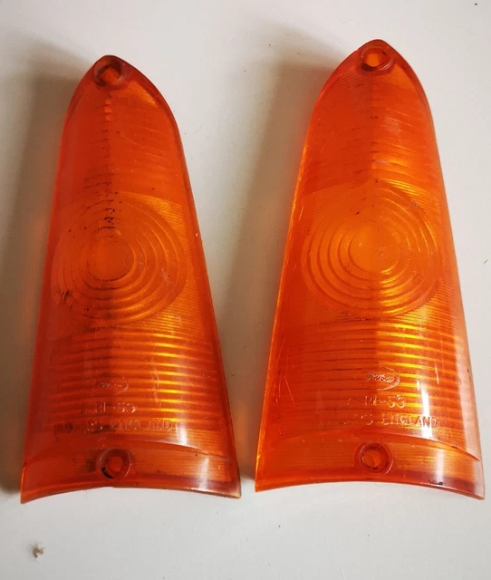 FORD ANGLIA REAR indicator lights lens £25.00 - PicClick UK