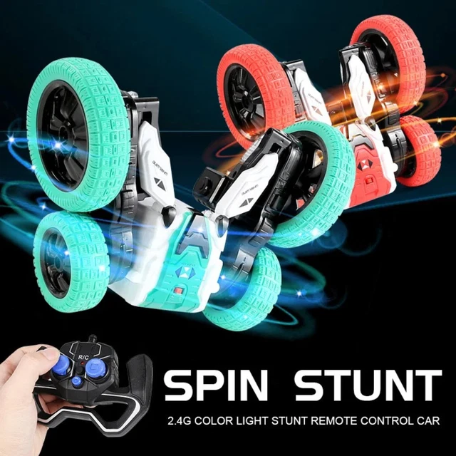 KIDS TOY 360° Remote Control Speed Stunt RC Car USB Rechargeable LED ...