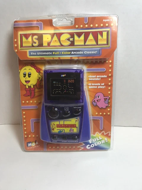 RARE-MGA ELECTRONIC FULL Color Arcade Classic Ms Pacman 243984 New ...