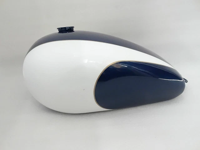 GAS TANK FOR Triumph T150 Trident In Blue And White Paint (Fuel Tank) £ ...