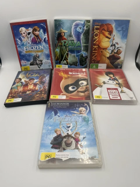DISNEY DVD BUNDLE Bulk Lot Movie Pack x 7Family Animation Region 4 $34. ...