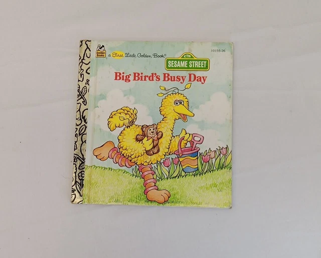 A FIRST LITTLE Golden Book Sesame Street Big Bird’s Busy Day 1987 £3.22 ...