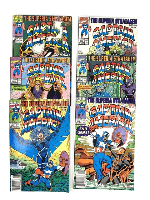 (6) CAPTAIN AMERICA Superia Stratagem Marvel Comics 1991 Nr. 387 - 392 ...