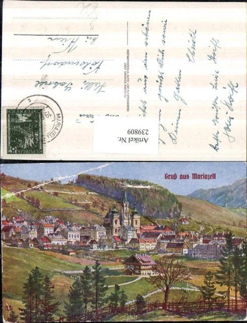 239809,KÜNSTLER AK A. S. Gruß aus Mariazell Totale EUR 2,00 - PicClick DE