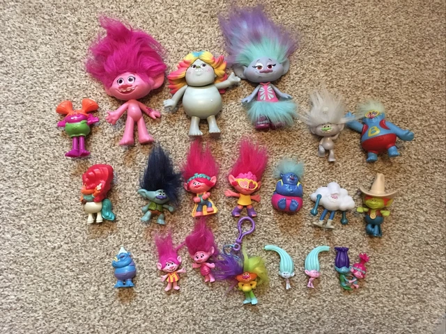 BUNDLE OF DREAMWORKS Trolls Figures Toys Inc Happy Meal McDonalds Dolls ...