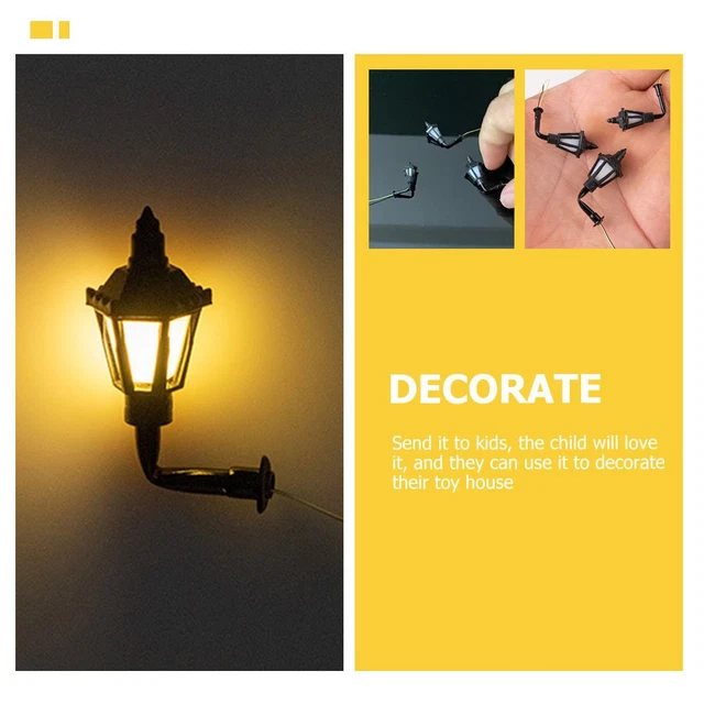 5 COUNT MINIATURE Wall Lamp Architectural Simulation Street Lighting £ ...