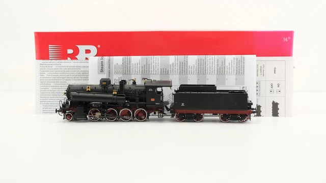 RIVAROSSI H0 HR2078 locomotiva a vapore "Franco Crosti" 743 311 FS ...