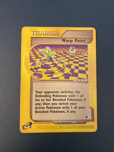 POKEMON CARD OLD Common Expedition Set Base ENG 153/165 Warp Point EUR ...