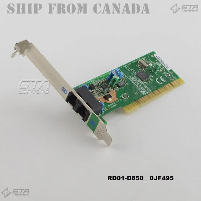 CONEXANT RD01-D850 PCI RJ11 Modem Card Dell P/N 0JF495 Full Height $9. ...