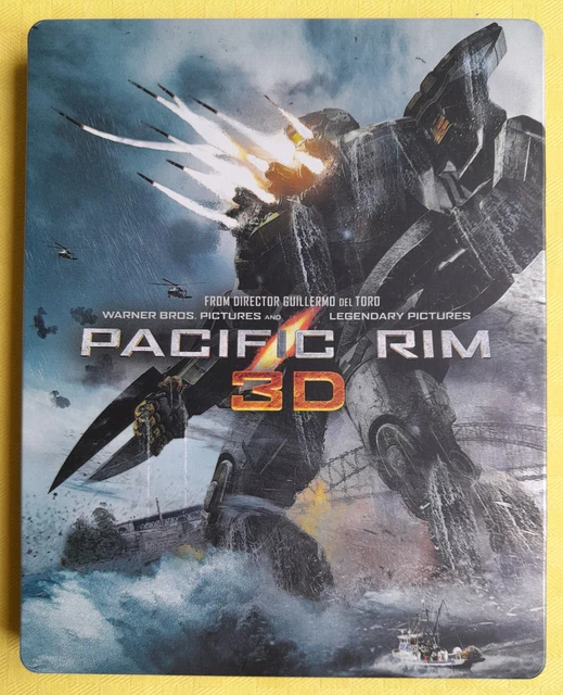 PACIFIC RIM 3D - STEELBOOK BLU-RAY 2D/3D UK Audio ITALIANO ORIGINALE 1 ...