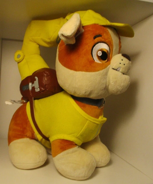 BUILD A BEAR Workshop Nickelodeon Paw Patrol Rubble Dog Plush Toy 13" £ ...