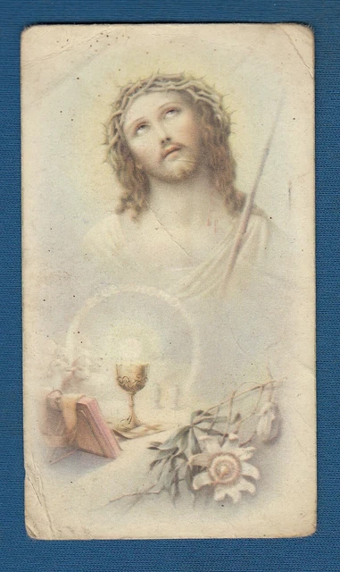 JESUS CHRIST, HOLY vintage Catholic card, Croatia Sali 1937. $14.99 ...