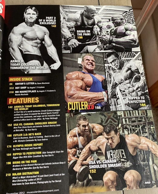 ARNOLD SCHWARZENEGGER W/ Poster - Muscular Development Magazine ...