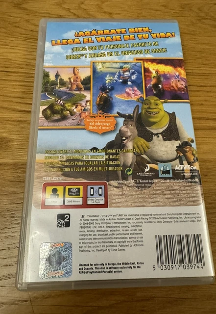 SHREK SMASH N Crash Racing - Sony PSP - Fully Complete Tested And ...