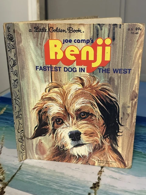 1978 &BENJI& A Little Golden Book Joe Camp's Fastest Dog In The West ...