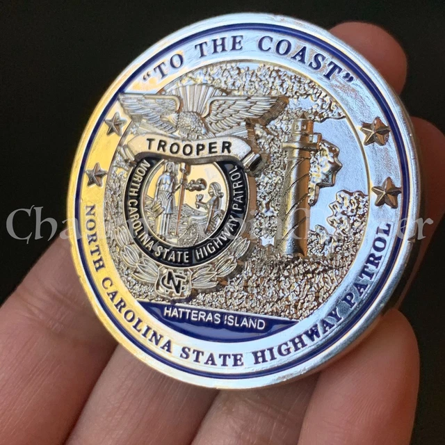 NORTH CAROLINA STATE HIGHWAY PATROL Trooper CHALLENGE COIN EUR 23,45 ...