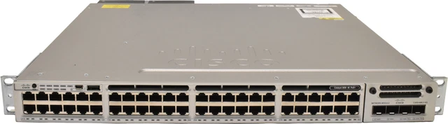 CISCO CATALYST WS-C3850-48F-L V03 48-Port PoE+ C3850-NM-2-10G Module Gbit Switch EUR 349,00 ...
