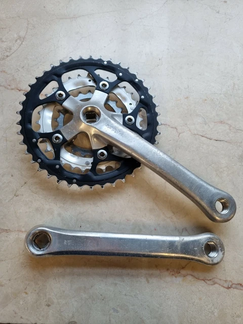 SHIMANO DEORE LX FC-M563 Chainset Crankset Crank 42/32/22 rings 175mm ...