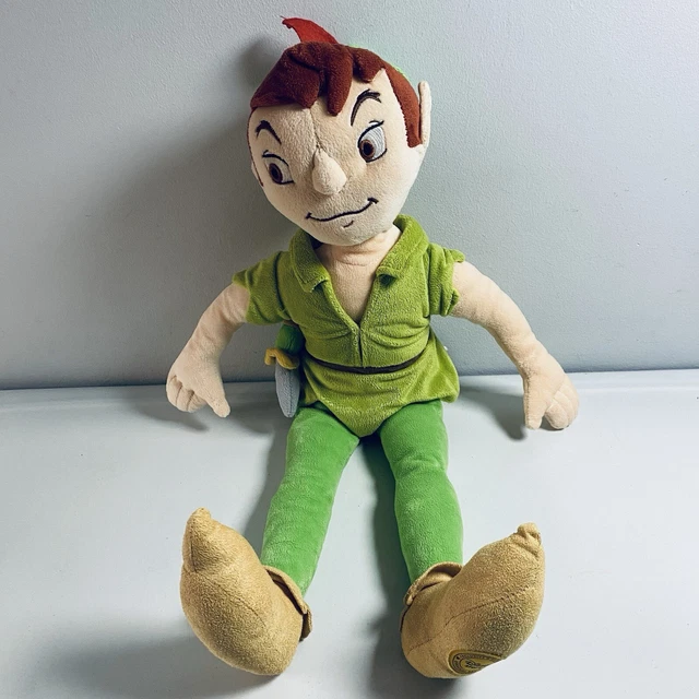 DISNEY STORE PETER Pan Soft Toy Plush H55cm x W30cm Authenticty Fabric ...