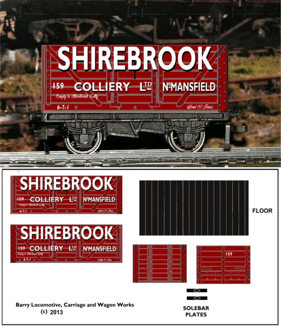 RE-LIFE DECALS FOR Hornby Dublo Shirebrook Colliery Needs 7 Plank £1.69 ...