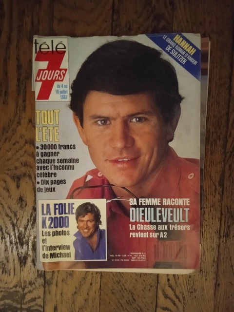 MAGAZINE TÉLÉ 7 jours de 1987 - Philippe De Dieuleveult EUR 5,00 - PicClick FR