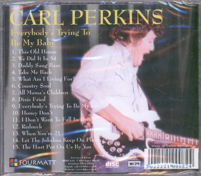 CD CARL PERKINS (Rock N Roll) Everybody's Trying To Be My Baby ...