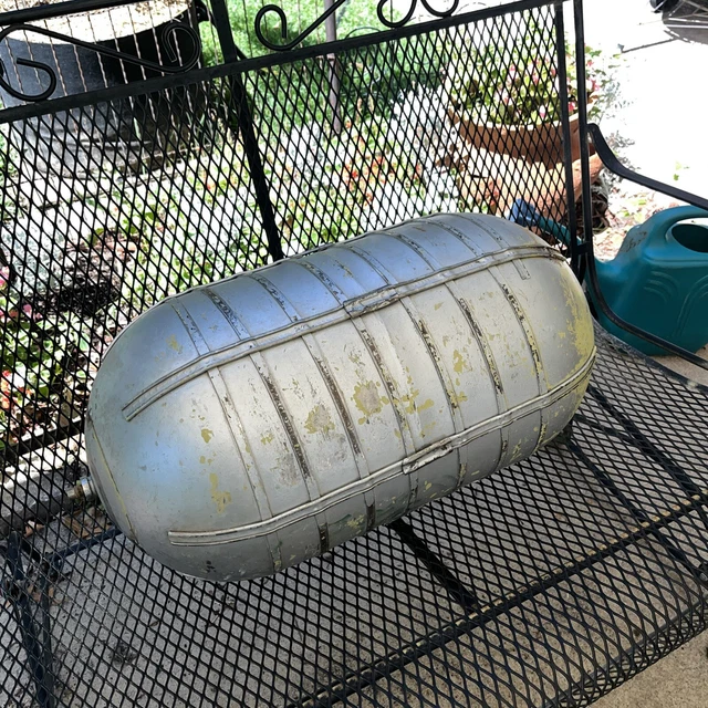 WW2 BOMBER MILITARY Stainless Steel Oxygen Aircraft Tank Rat Hot Rod ...