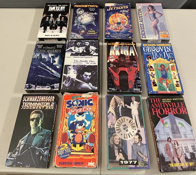 VHS TAPES LOT Sealed Horror Sega Sonic Akira Duo Cartoons Kids Video ...