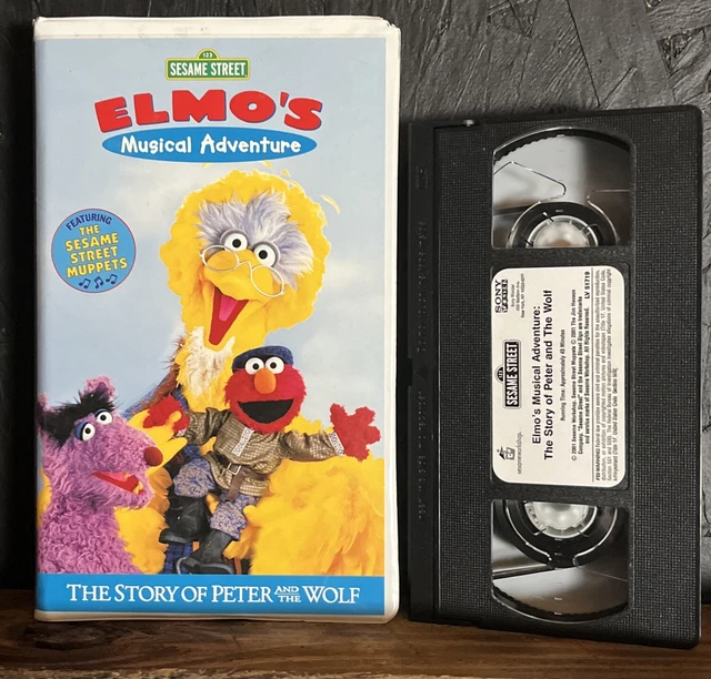 ELMO'S MUSICAL ADVENTURE VHS The Story of Peter and the Wolf Sesame ...