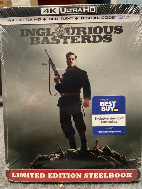 INGLOURIOUS BASTERDS 4K Blu-ray Steelbook Tarantino - rare $35.99 ...