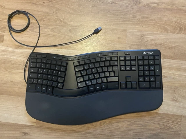 MICROSOFT ERGONOMIC KEYBOARD Modell 1878 Ergonomische Tastatur Qwertz ...