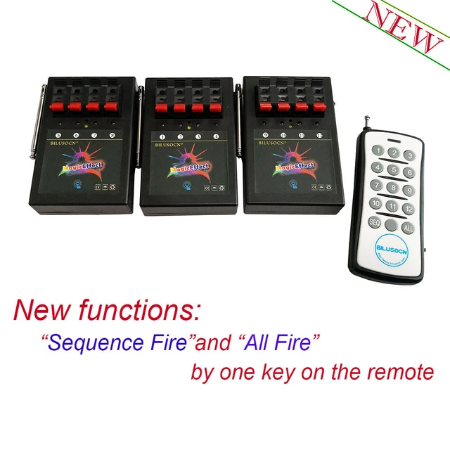 12CH WIRELESS FIREWORKS Firing System New remote function 4th of July ...