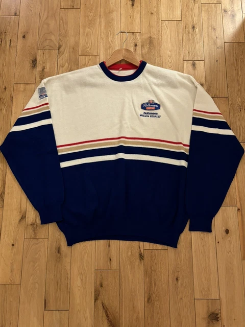 VINTAGE ROTHMANS WILLIAMS Renault F1 Formula One Jumper Sweater Size XL ...
